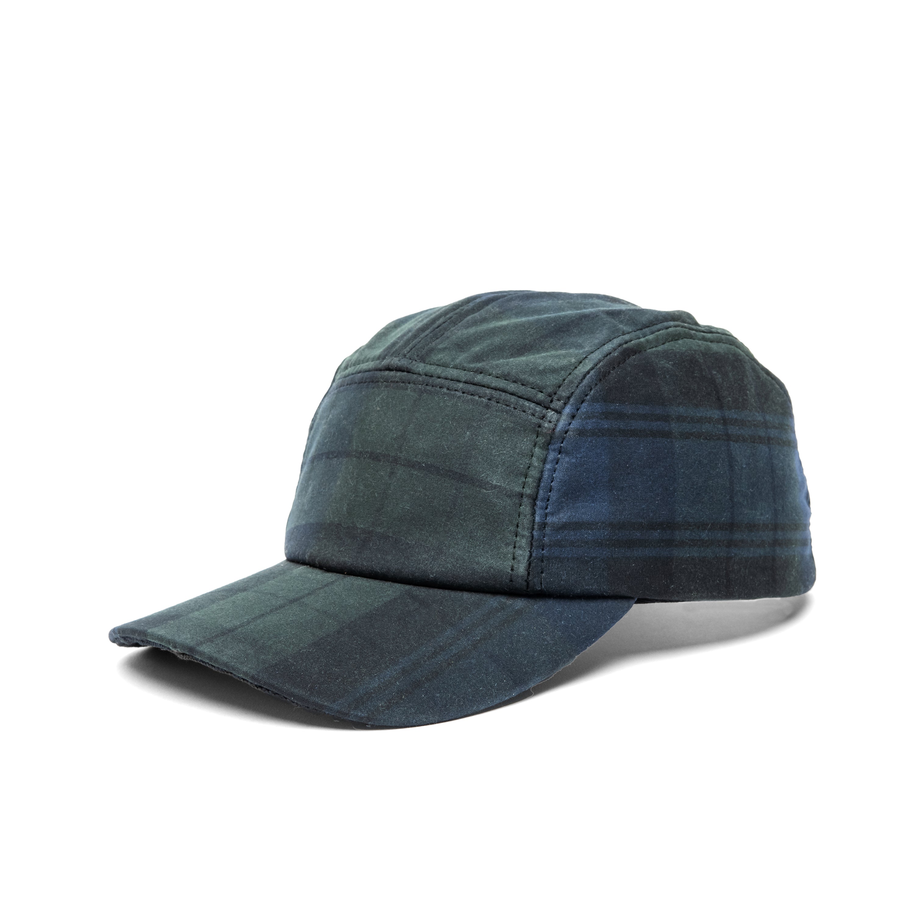 Plaid Waxed Cotton Adjustable Camp Hat – Crown Cap