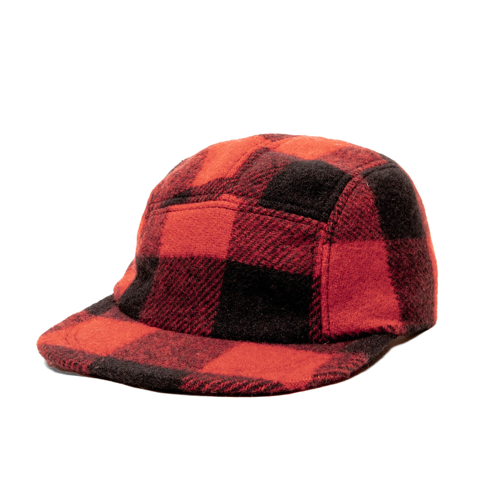 Wool Blend Buffalo Check Five Panel Cap – Crown Cap