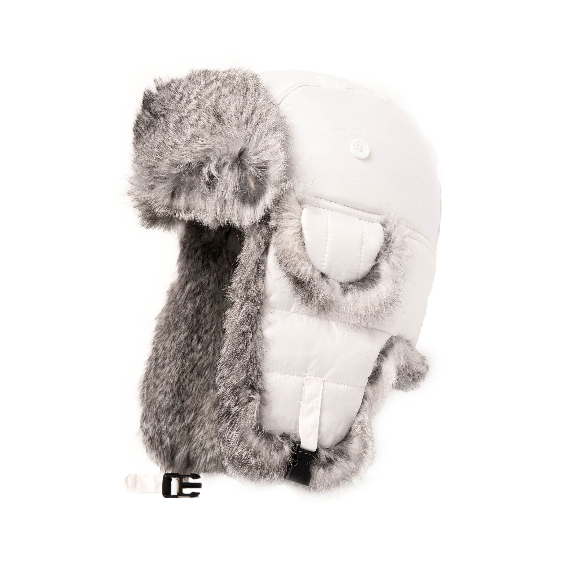 Puffle Nylon Aviator with Rabbit Trim – Crown Cap