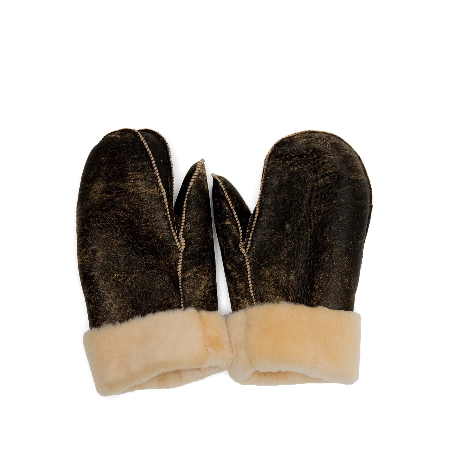Shearling Mittens – Crown Cap