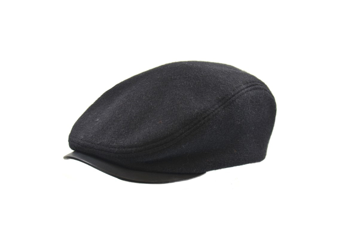 Melton Ivy Cap with Leather Visor – Crown Cap
